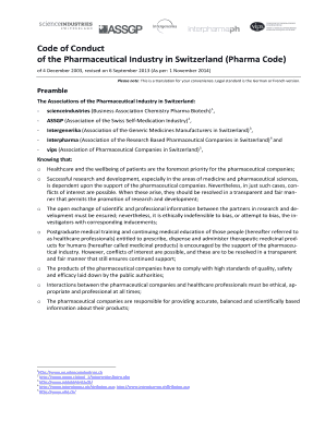 Fillable Online of the Pharmaceutical Industry in Switzerland (Pharma ...
