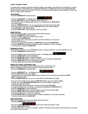 Fillable Online 6-DIGIT CROSSFIT-TIMER Fax Email Print - pdfFiller