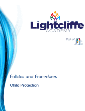 Fillable Online lightcliffeacademy co Child Protection - Lightcliffe ...