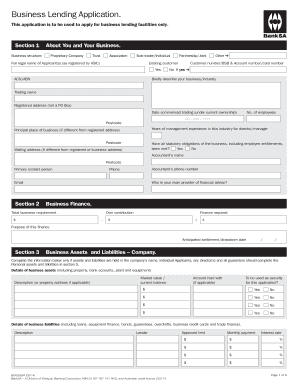 Fillable Online Business Lending Application Fax Email Print - pdfFiller