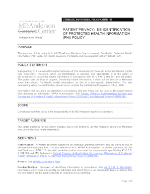 Fillable Online mdanderson Patient Privacy - mdanderson Fax Email Print ...
