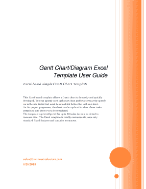 Fillable Online Gantt Chart/Diagram Excel Fax Email Print - pdfFiller