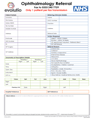 Ophthalmology Referral - Suffolkloc.org.uk - Suffolkloc Org - Fill and ...
