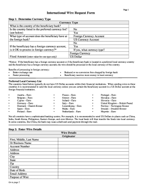 Fillable Online alloyacorp Sample International Wire Request Form ...