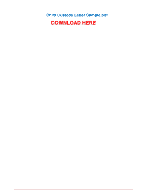 Fillable Online Child Custody Letter Sample - Pdfsdocuments.com Fax ...
