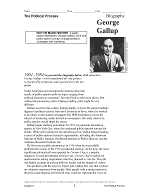 Fillable Online thehay Name Class Date The Political Process George ...