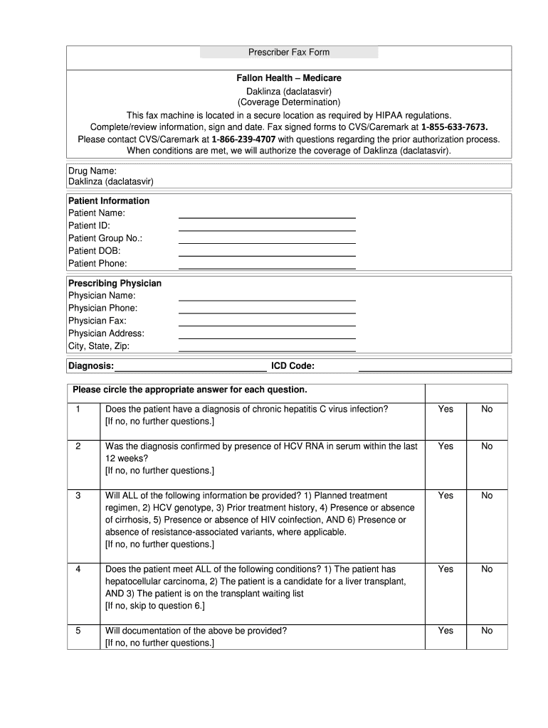 Fillable Online Fallon Health Medicare - fchp.org Fax Email Print ...