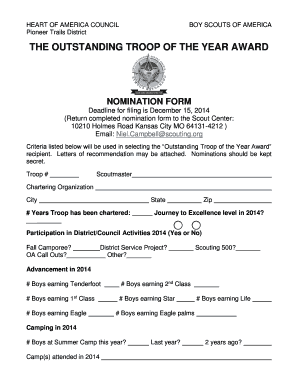 Fillable Online hoac-bsa the outstanding troop of the year award ...