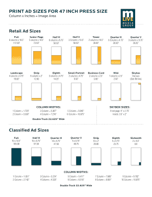 Press Ad Size - Fill Online, Printable, Fillable, Blank | pdfFiller