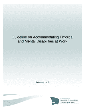 Fillable Online www2 gnb Guideline on Accommodating Physical and Mental ...