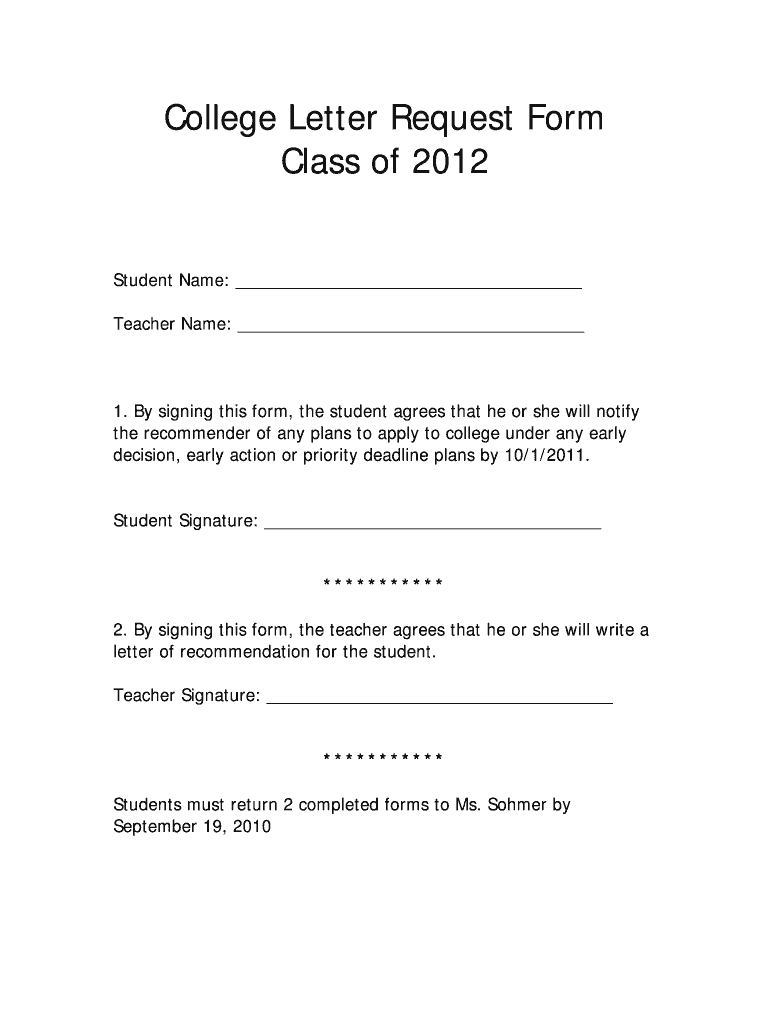 Fillable Online gardenschool College Letter Request Form - gardenschool Fax Email Print - pdfFiller