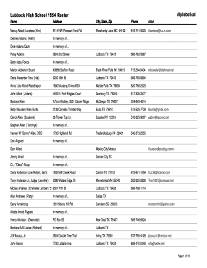 Fillable Online lhs54 Nancy Abbott Loveless (Kim) - lhs54 Fax Email ...