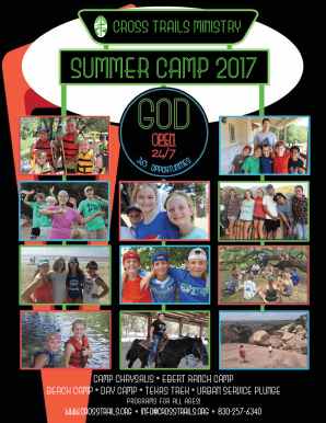 Fillable Online crosstrails Camp Chrysalis * Ebert Ranch Camp Fax Email ...