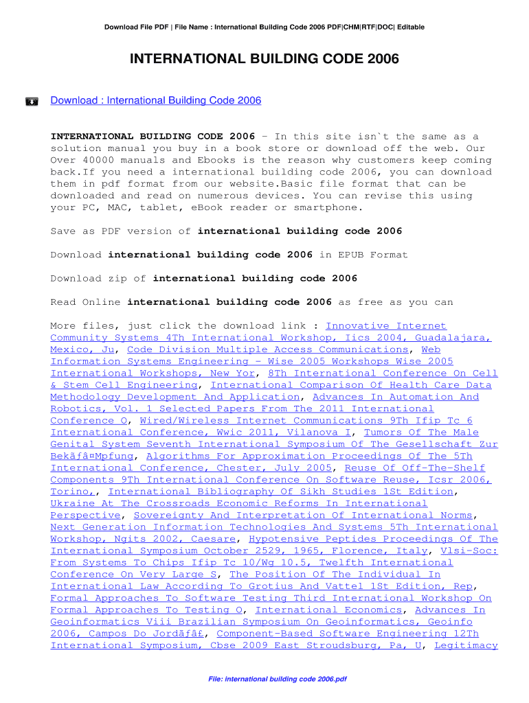 Fillable Online colouruthis germanofence International Building Code ...