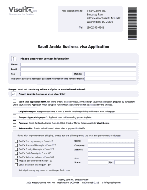 Fillable Online Saudi Arabia Visa Application for Citizens of Samoa Fax ...