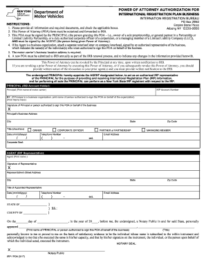 Fillable Online dmv ny POWER OF ATTORNEY AUTHORIZATION FOR INTERNATIONAL ... Fax Email Print ...