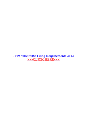 Fillable Online 1099 Misc State Filing Requirements 2013 Fax Email ...