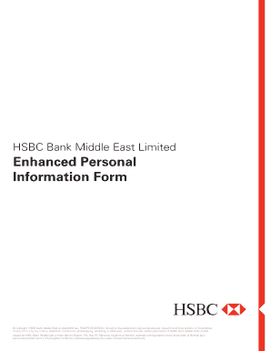Fillable Online Enhanced Personal Information Form - HSBC Bahrain Fax ...