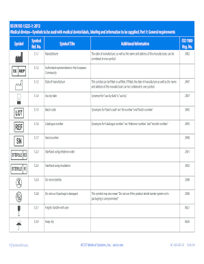 Fillable Online Medical devicesSymbols to be used with medical device ...