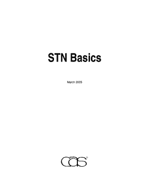 Fillable Online STN Basics - STN International Fax Email Print - pdfFiller