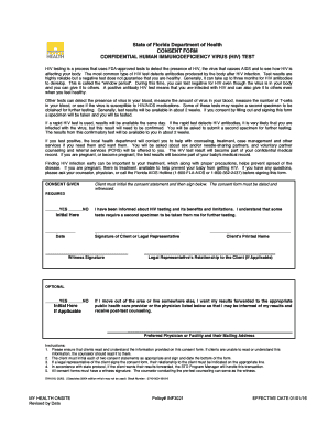 Fillable Online State of Florida Department of Health CONSENT FORM ...