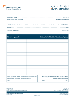 Fillable Online Animal Export Form Fax Email Print - pdfFiller