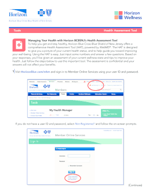 Fillable Online Health Assessment Tool Fax Email Print - pdfFiller