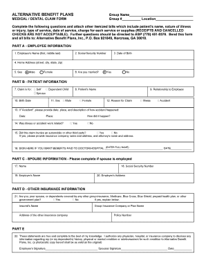 Fillable Online ALTERNATIVE BENEFIT PLANS Fax Email Print - pdfFiller