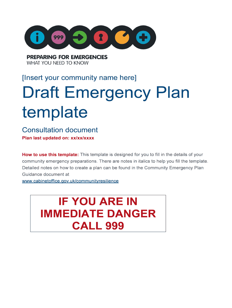 Fillable Online Draft Emergency Plan Fax Email Print - pdfFiller