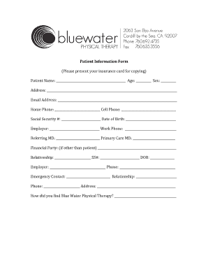 Fillable Online Patient Entry Packet(2).doc Fax Email Print - pdfFiller