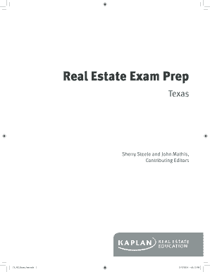 Fillable Online Real Estate Exam Prep - static.kaplanlearn.com Fax ...