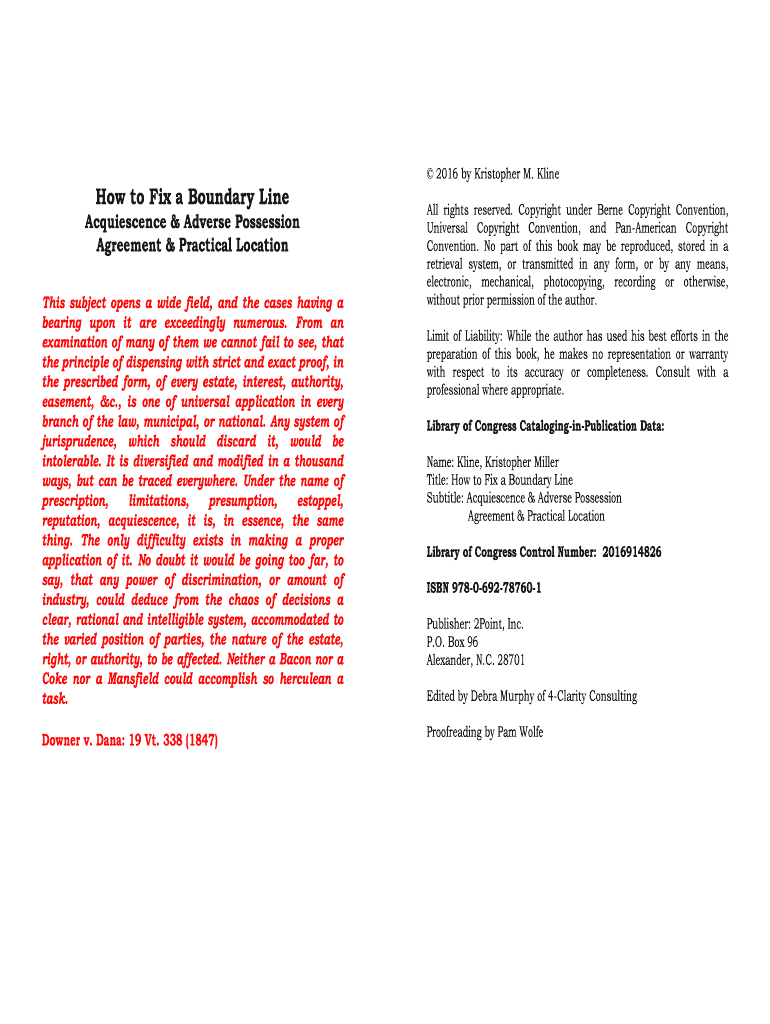 Fillable Online How to Fix a Boundary Line Fax Email Print - pdfFiller