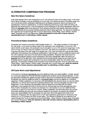 Fillable Online ALTERNATIVE COMPENSATION PROGRAM Fax Email Print ...