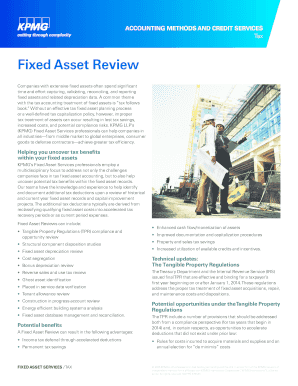 Fillable Online Fixed Asset Review Fax Email Print - pdfFiller
