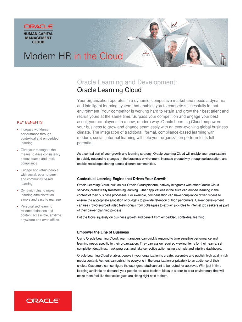 Fillable Online Oracle Learning and Development: Fax Email Print ...