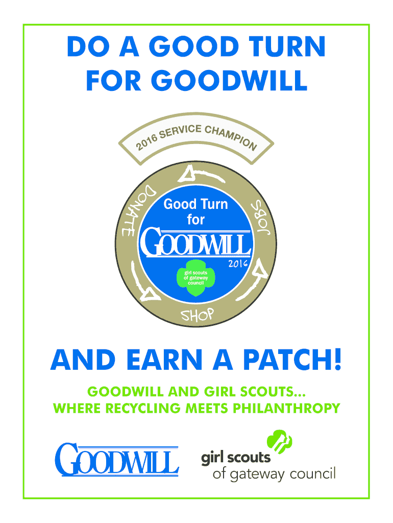 Fillable Online goodwilljax DO A GOOD TURN FOR GOODWILL - Goodwill ...