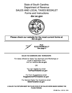 Fillable Online 2015 INDIVIDUAL INCOME TAX RETURN - South Carolina ...