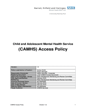 Fillable Online beh-mht nhs Child and Adolescent Mental Health Service ...