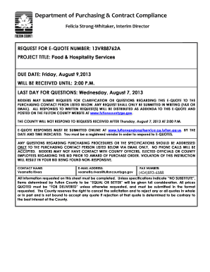 Fillable Online livewellfulton 00Q. Request for Quote Cover Sheet. Request for Quote Cover Sheet ...