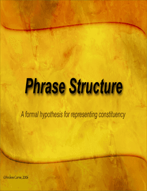 Fillable Online Phrase Structure Fax Email Print - pdfFiller
