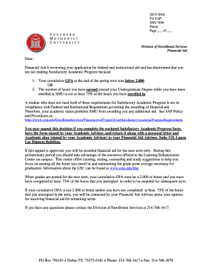 Fillable Online smu 2015-2016 FA SAP SMU ID#: Name: Page of S O U T H E ...