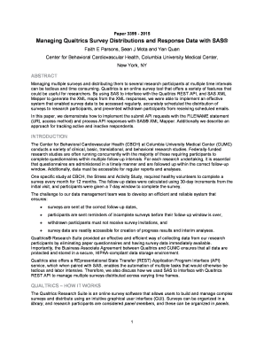 Fillable Online Managing Qualtrics Survey Distributions and Response ...