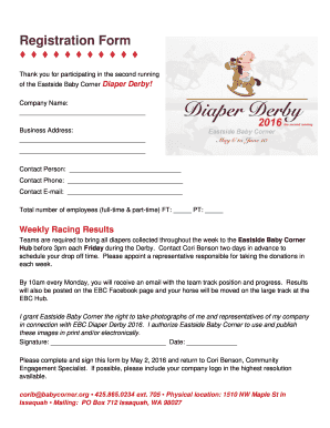 Fillable Online babycorner Registration Form - Eastside Baby Corner ...