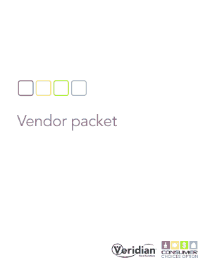 Fillable Online veridianfiscalsolutions Vendor packet ...