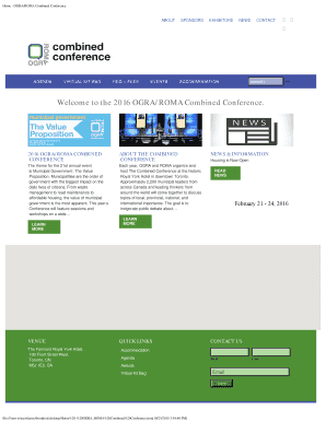 Fillable Online temagami Home - OGRA/ROMA Combined Conference Fax Email ...