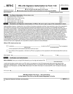 Fillable Online Form 8879-C IRS - oddocpas.com Fax Email Print - pdfFiller