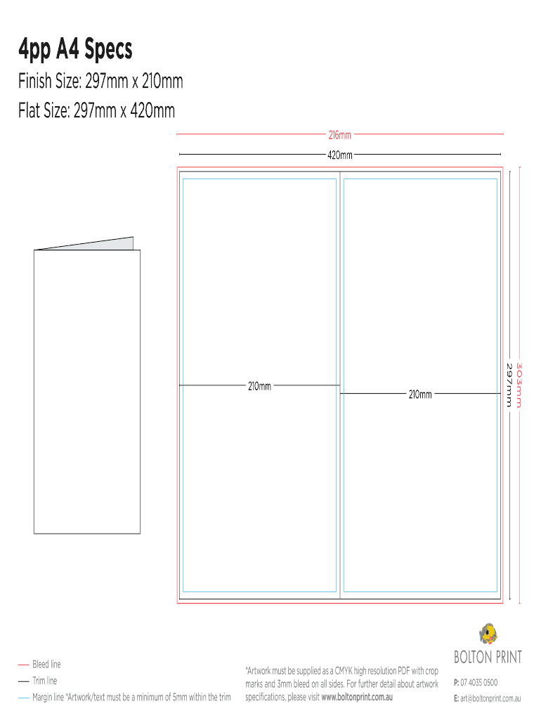 Fillable Online 4pp A4 Specs Fax Email Print - pdfFiller
