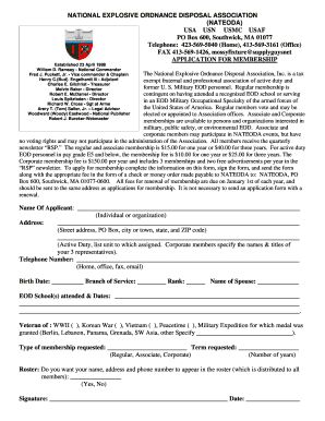 Fillable Online nateoda NATIONAL EXPLOSIVE ORDNANCE DISPOSAL ...