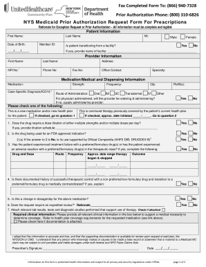 Fillable Online Standard NYS PA Form Fax Email Print - pdfFiller