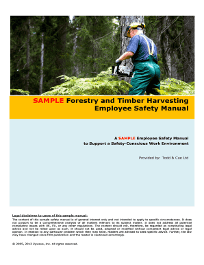 Fillable Online toddcue co SAMPLE Forestry and Timber Harvesting ...